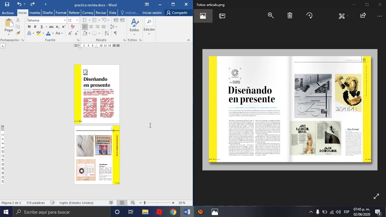Formato Revista O Periodico En Word Youtube