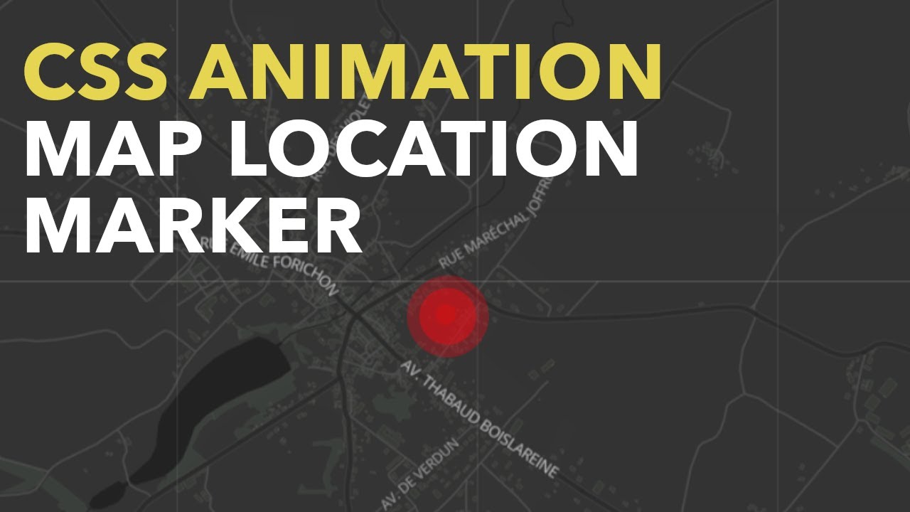 Css Tutorial Map Location Marker Animation Youtube