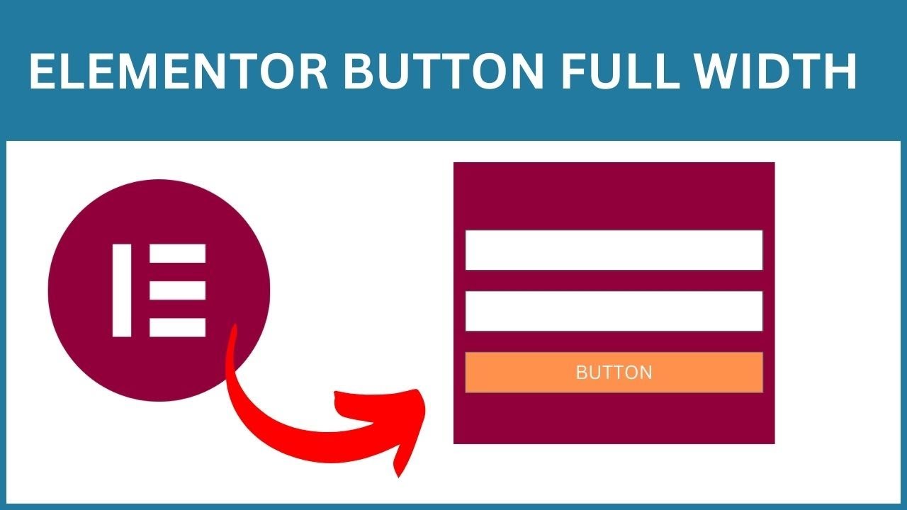 Elementor Button Full Width Elementor Tutorial Youtube