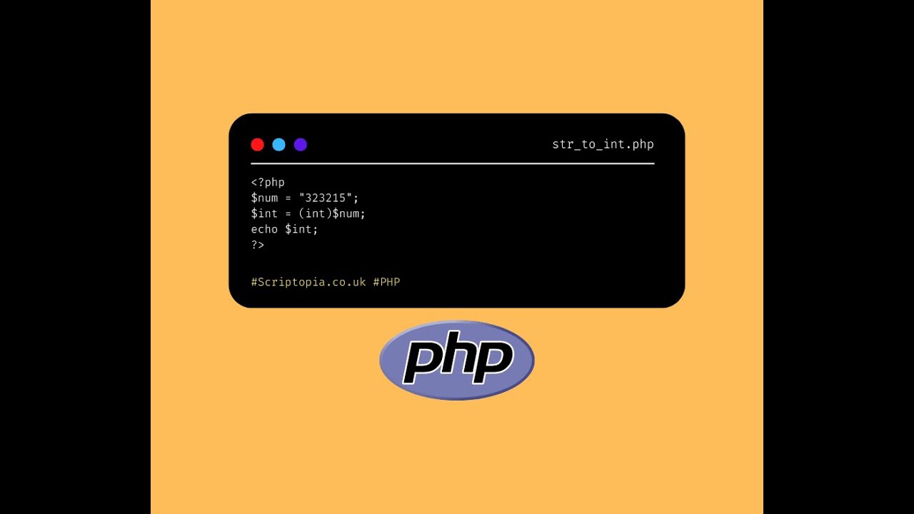 Php Strings Convert String To Integer Youtube