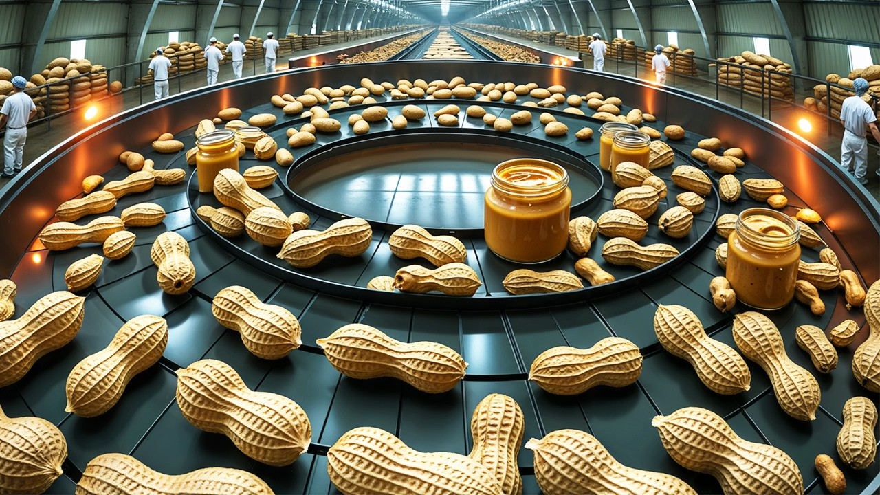 How To Process Millions Of Tons Of Peanuts Into Tasty Peanut Butter In