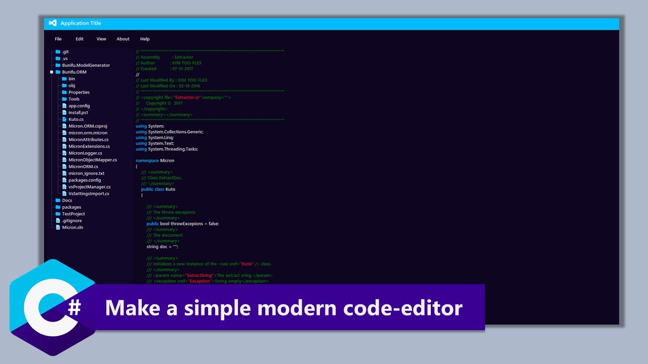 How To Make A Modern Code Editor Ide Vs Code Inspired C Tutorial