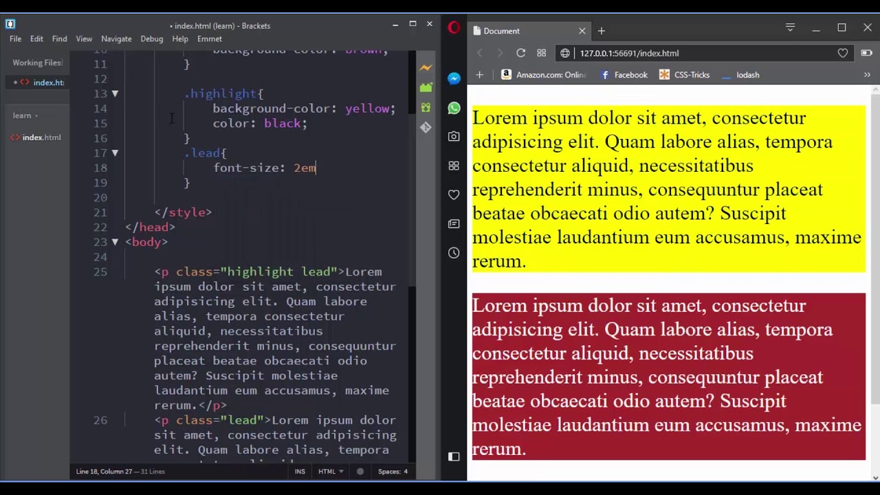 Css Class Selector Youtube