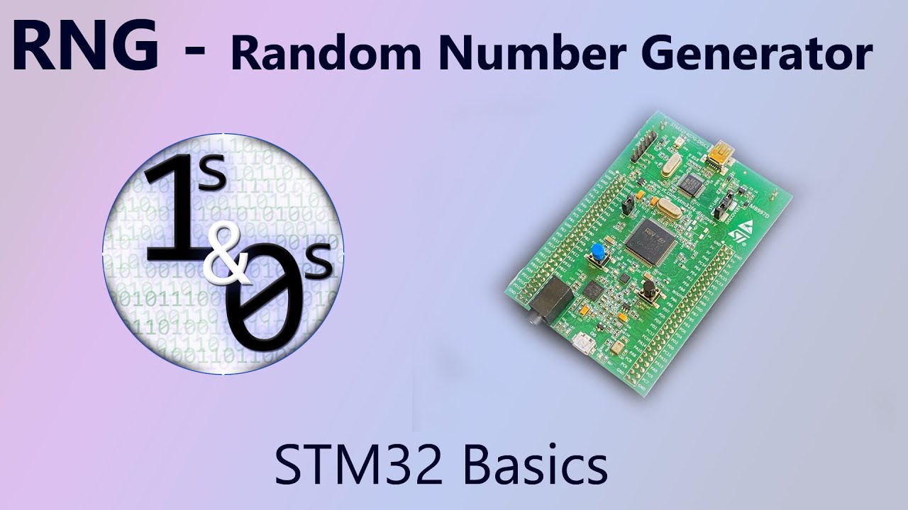 Random Number Generator With Stm32 Youtube