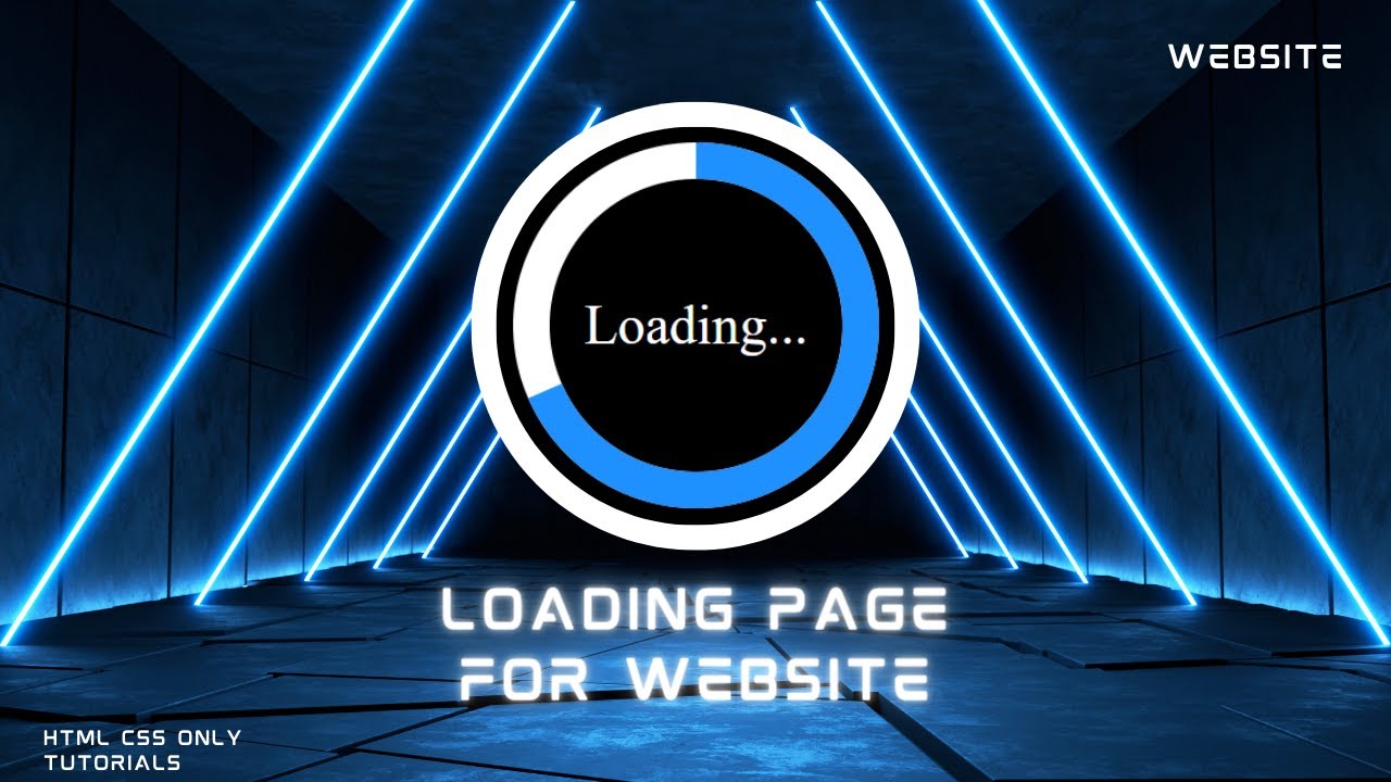 Cara Membuat Loading Page Website Dengan Html Dan Css Preloader