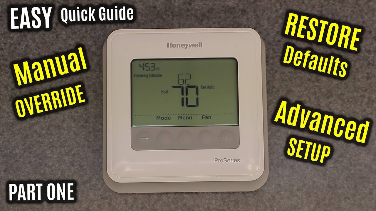 How To Reset Programmable Thermostat Quick Easy Guide Thermostatneed
