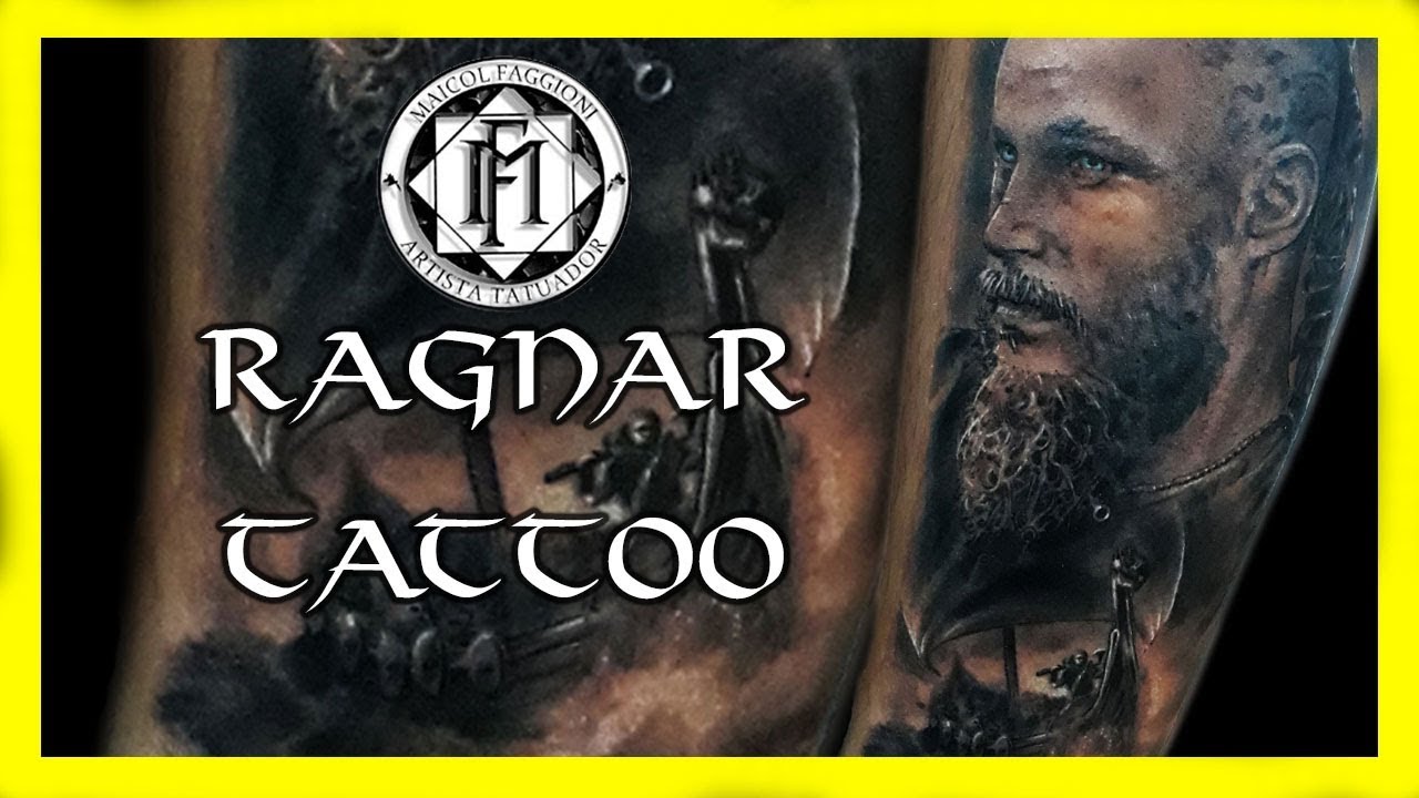 Tatuajes De Ragnar Lodbrok Realismo En Grises Timelapse Tattoo Youtube