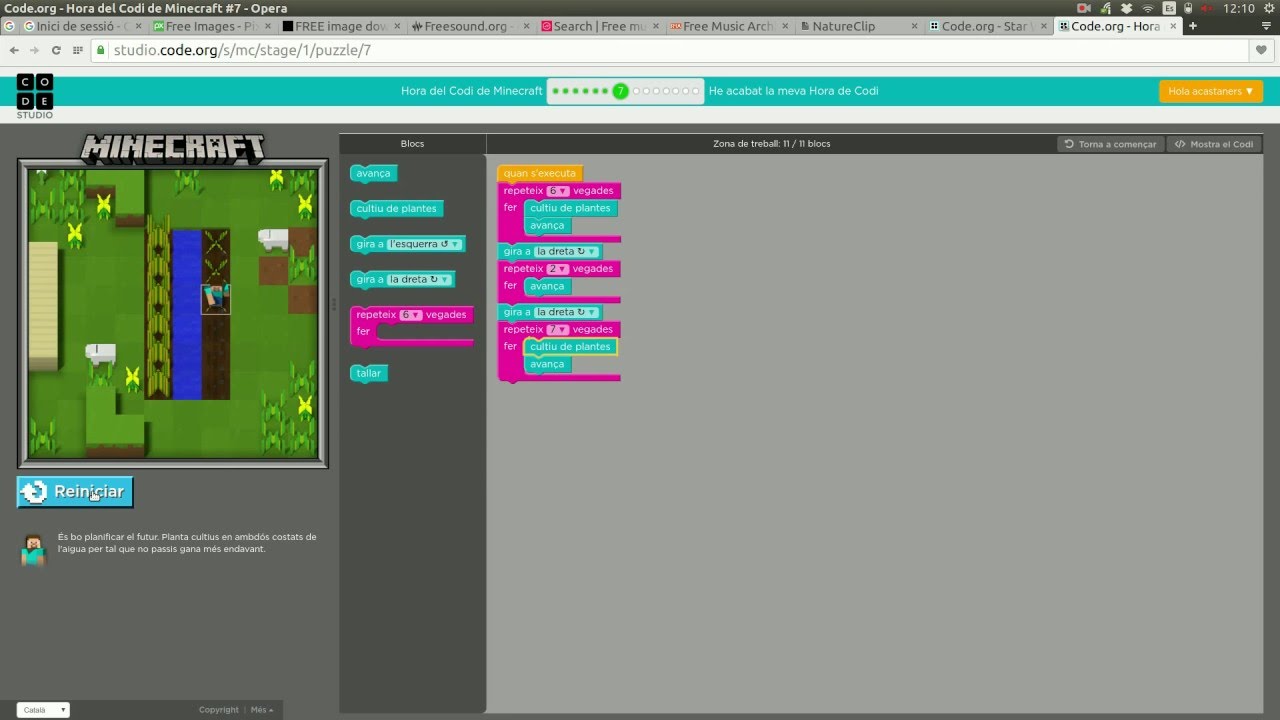 Code Org Puzzle Minecraft 7 Youtube