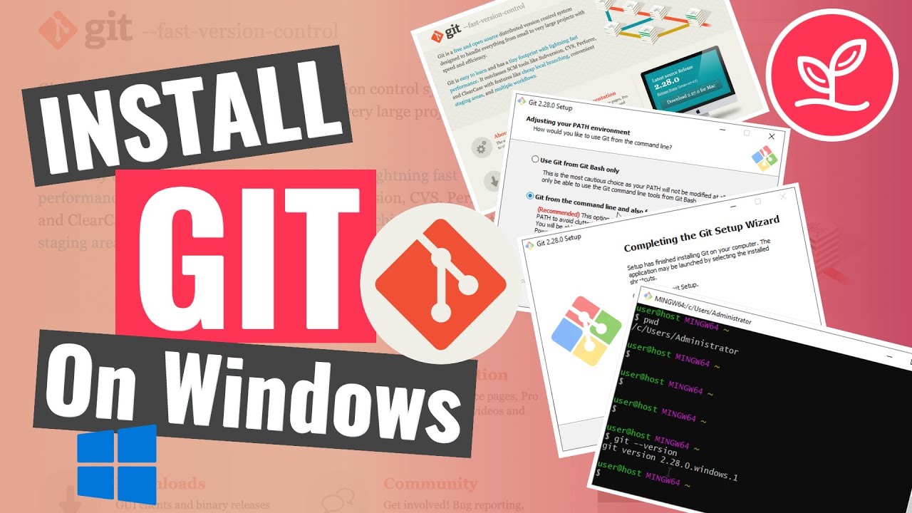 Git Installation On Windows 10 How To Install Git Install Git On