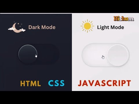 Toggle Button In Html Css Javascript Dark And Light Mode Youtube