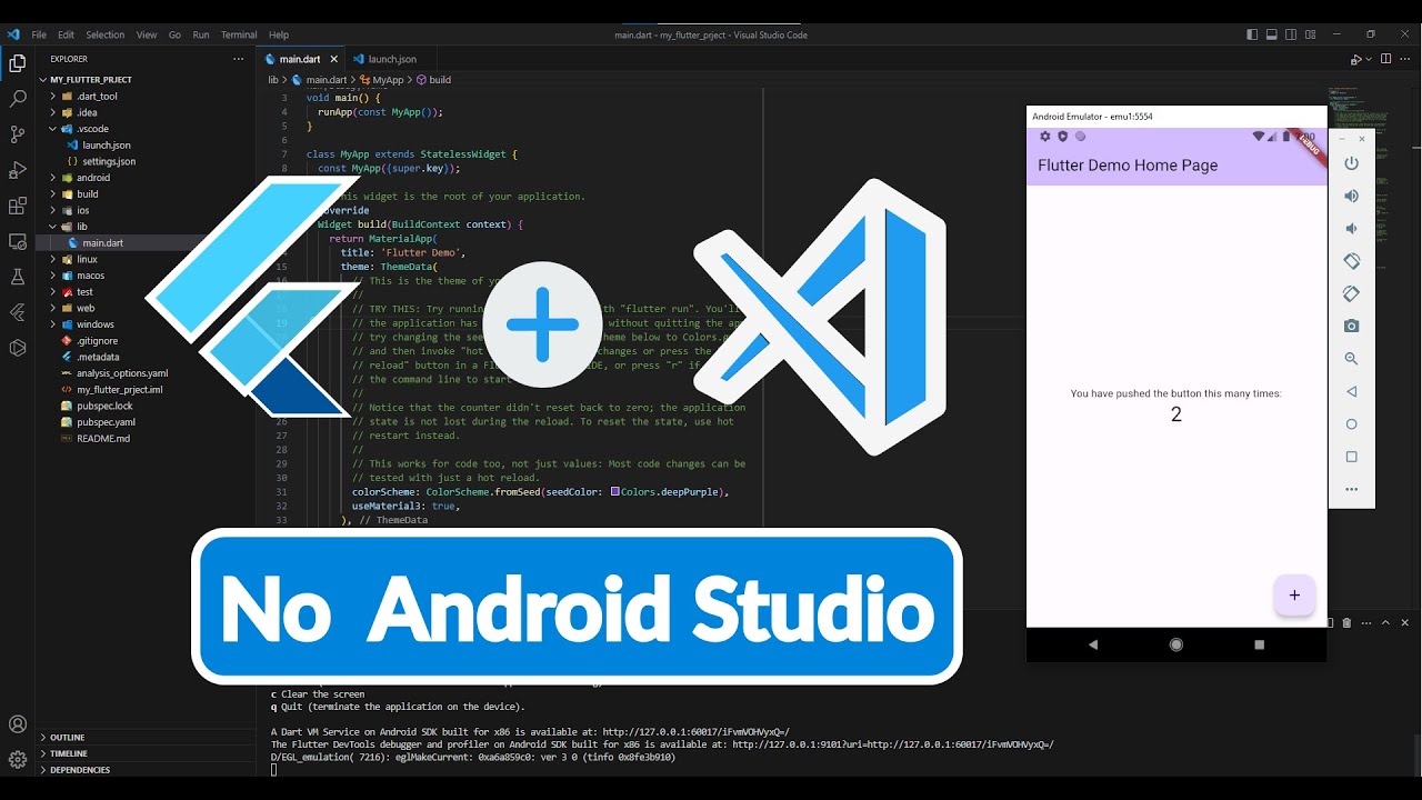 No Android Studio No Problem Flutter Setup With Vs Code Youtube
