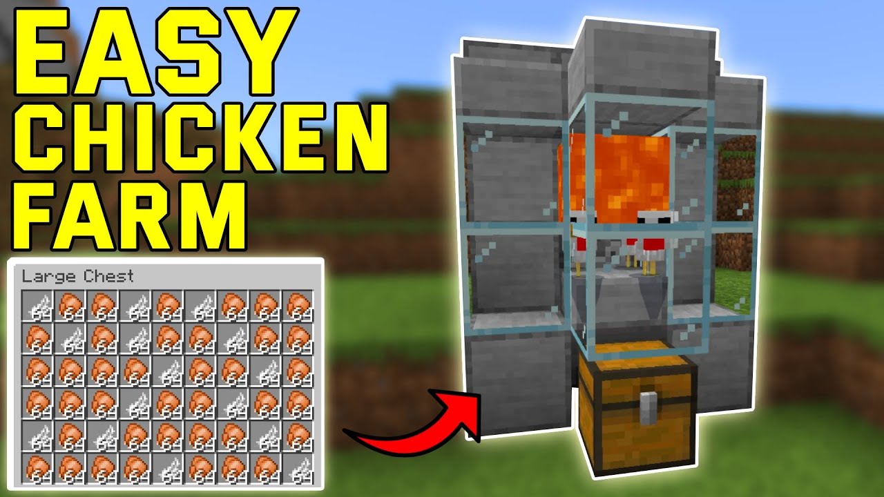 Minecraft Automatic Chicken Farm