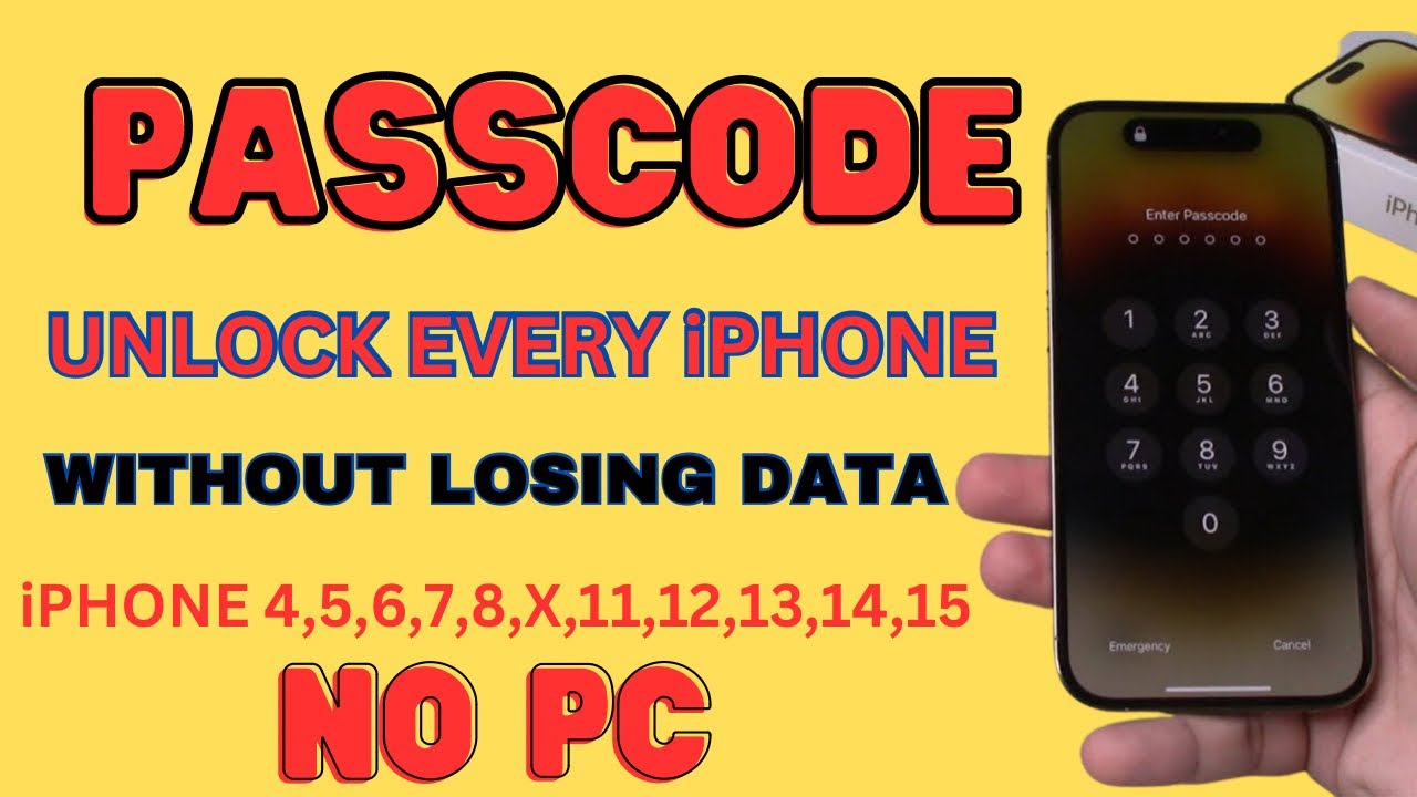 Unlock Every Iphone Screen Passcode Without Pc And Losing Data