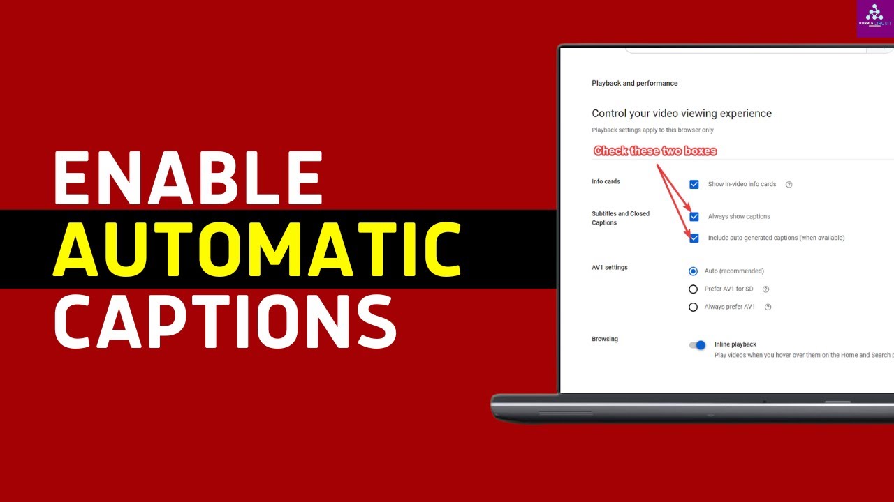 How To Enable Disable Automatic Captions On Youtube 2025 Youtube