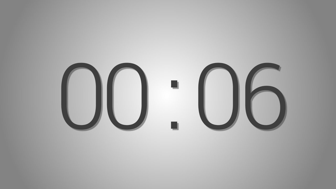 6 Seconds Countdown Timer 5 Beep At The End Simple Timer Six Sec