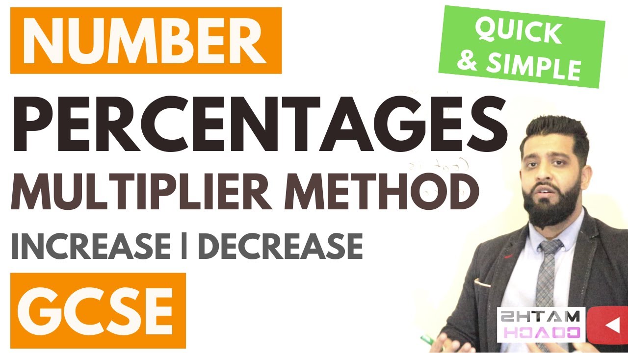 Calculate Percentage Increase Decrease Multiplier Method Gcse