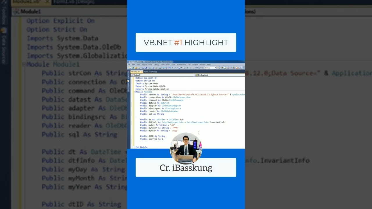 Vb Net Tutorial 1 How To Add A Module To A Project In Visual Studio