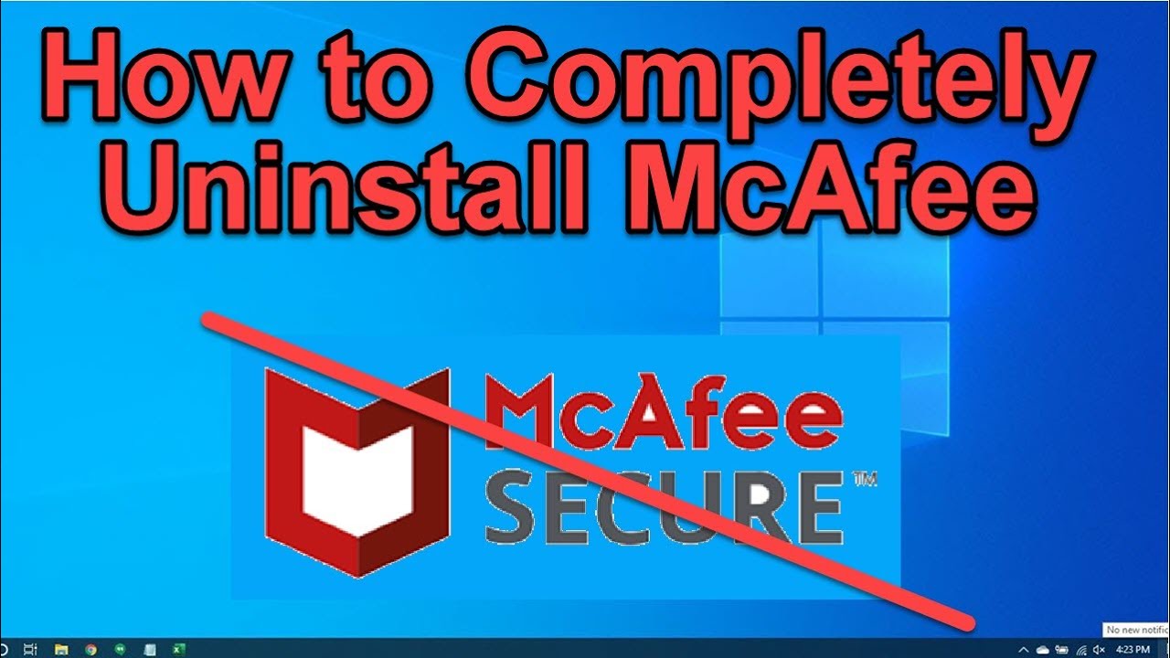 How To Uninstall Mcafee Windows 10 Youtube