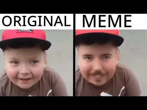 Mrbeast Kid Meme Vs Original Youtube