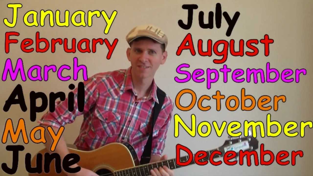 Months Of The Year Song Learn English Kids Youtube