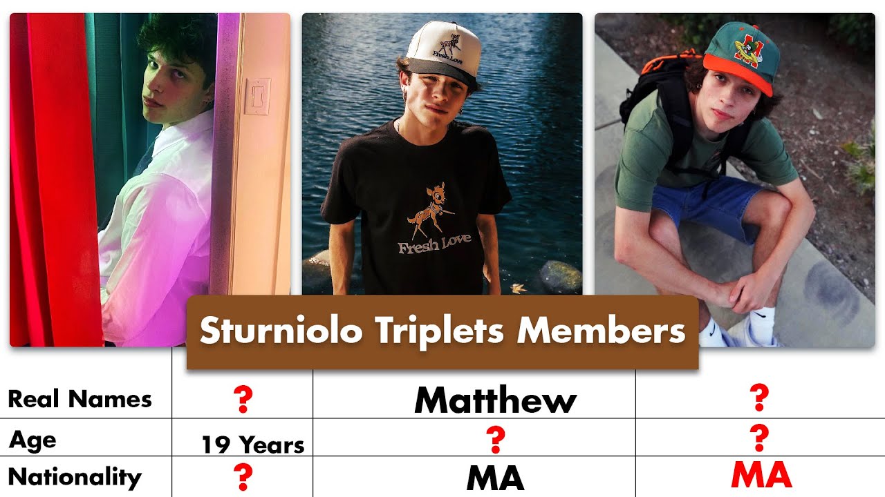 Sturniolo Triplets Members Real Name And Ages Youtube