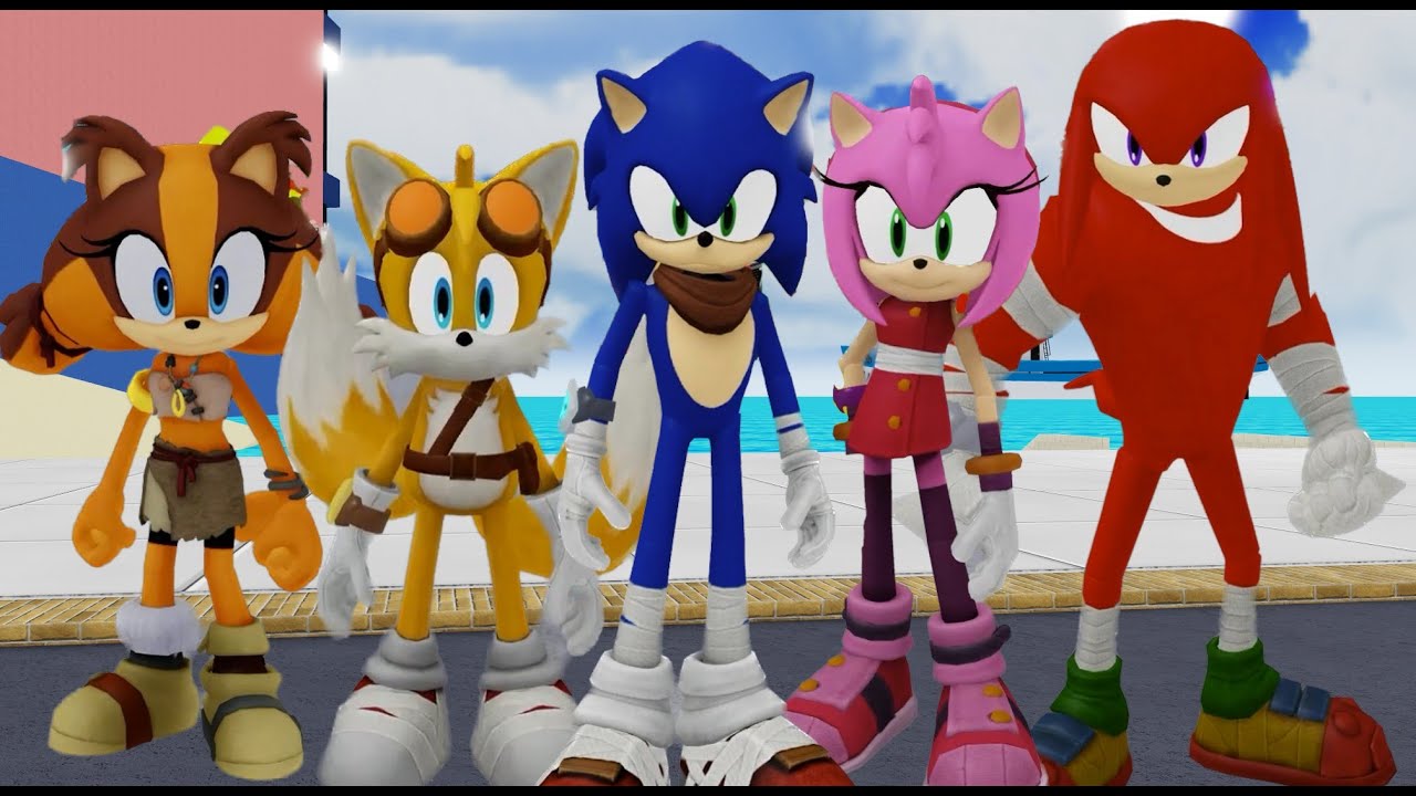 Sonic Universe Sonic Boom Character Pack Sonic Roblox Fangame Youtube