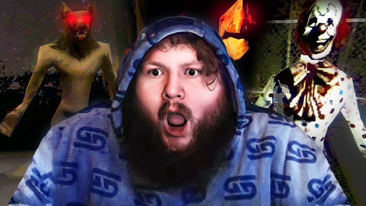 Playing 3 Horror Games Youtube