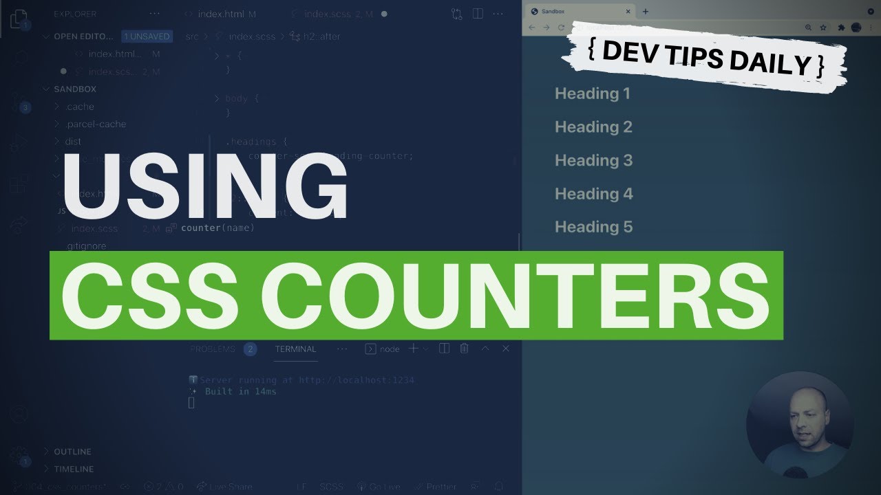 Devtips Daily Using Css Counters Youtube