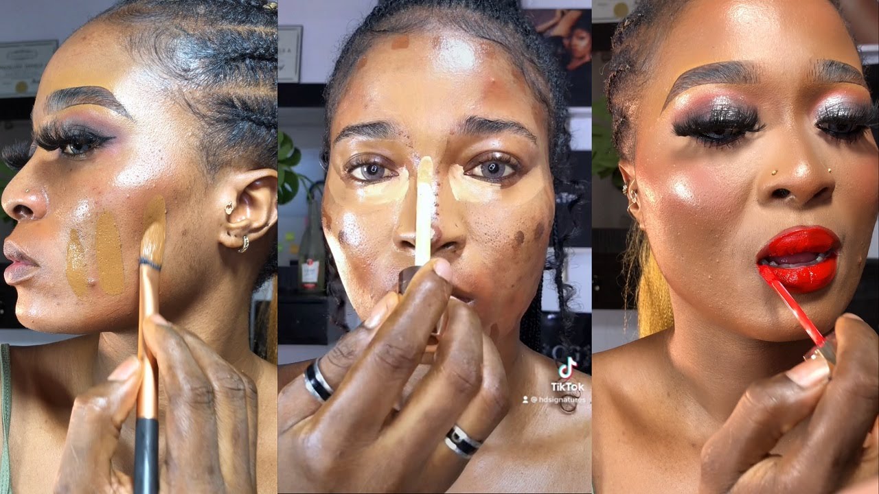 Tiktok Makeup Compilations Makeup Tutorial Foundation And Skin Prep