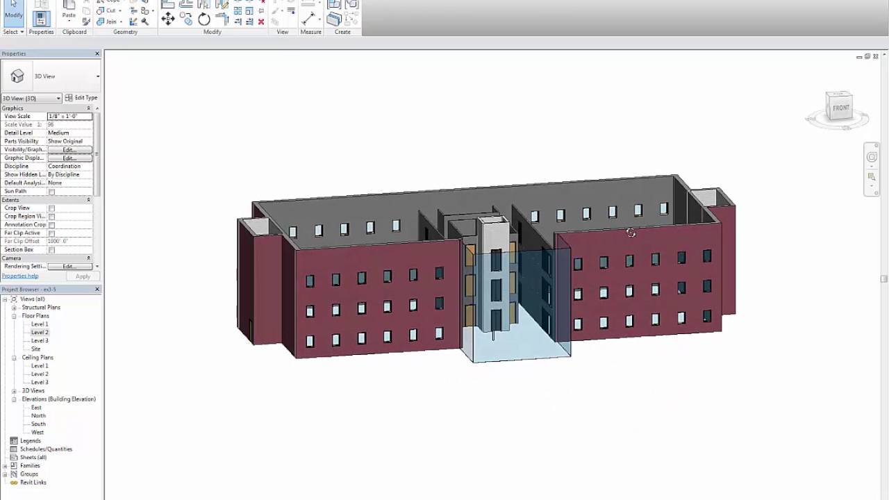 Revit Architecture Tutorial Part 2 Youtube