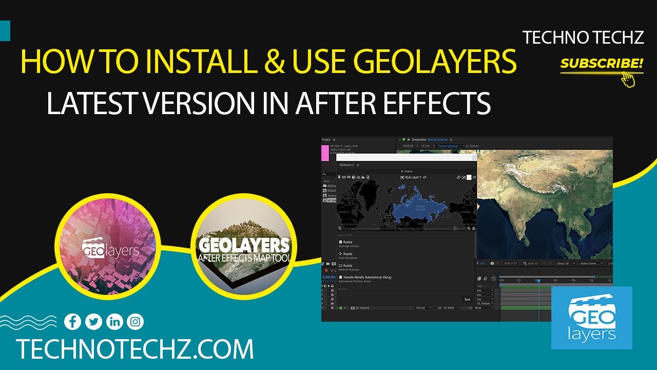 рџ ґ How To Install Use Geolayers Latest Version In After Effects рџљђ