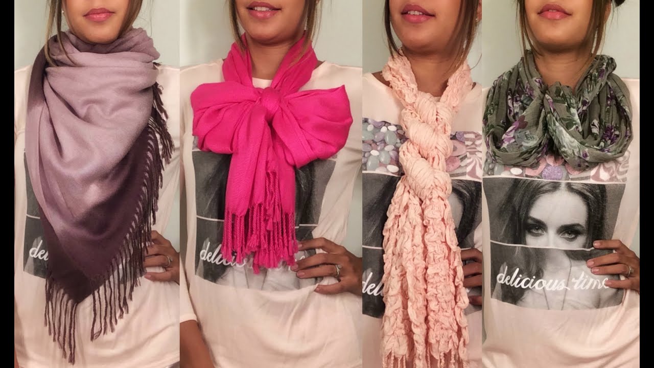 5 Maneras Creativas De Usar Bufandas Pashminas Youtube