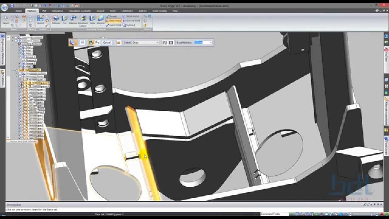 Solid Edge St6 Weldment Youtube