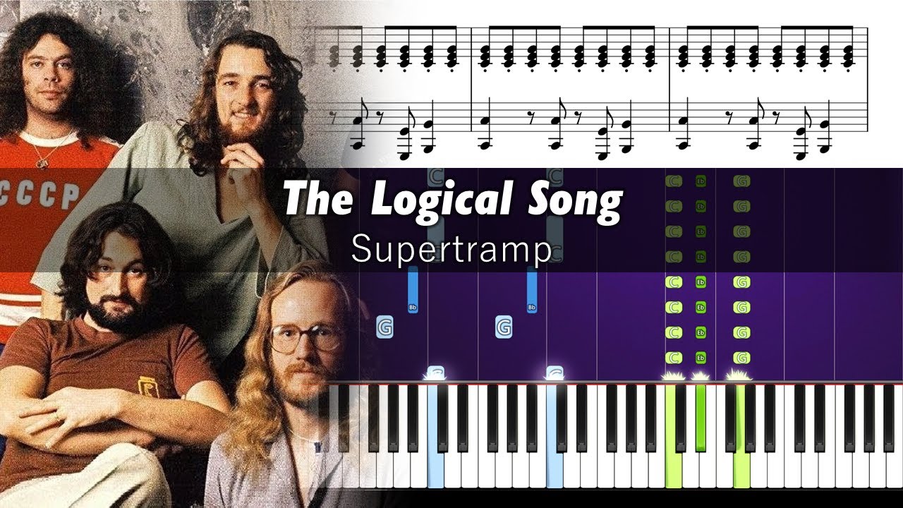 Supertramp The Logical Song Accurate Piano Tutorial With Sheet