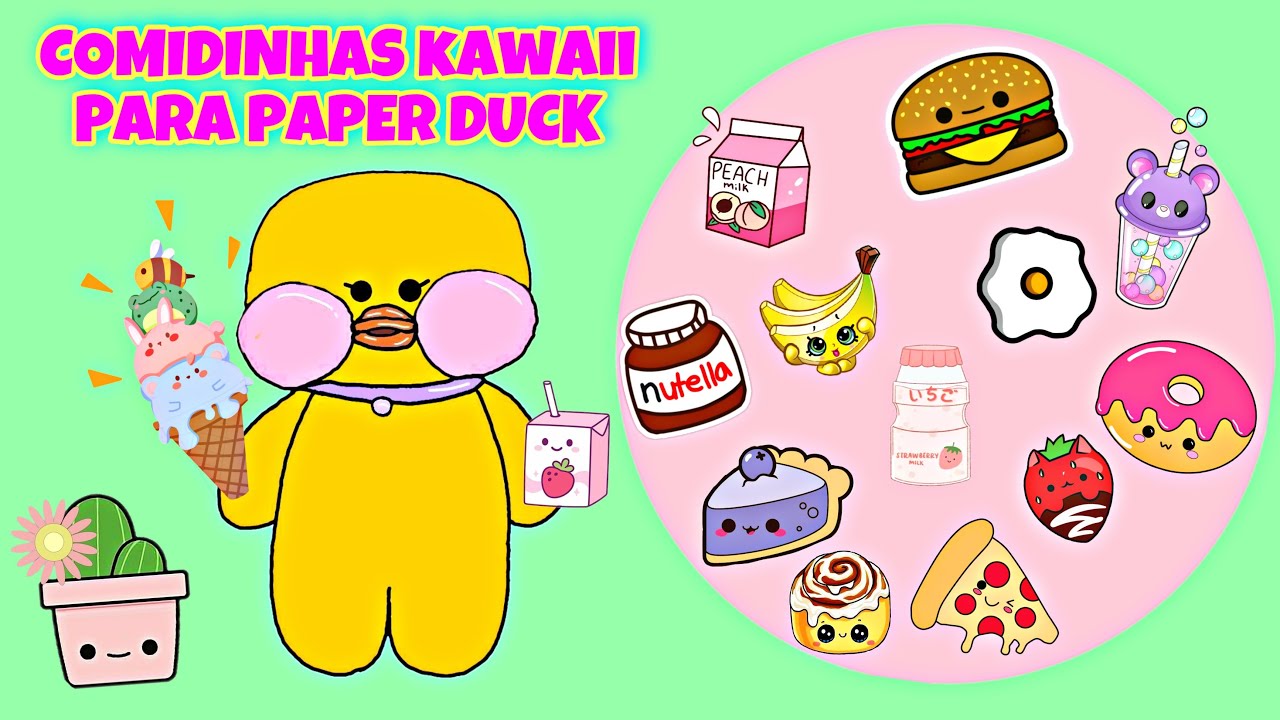 Como Desenhar Comidas Para Paper Duck Como Conseguir Comidinhas