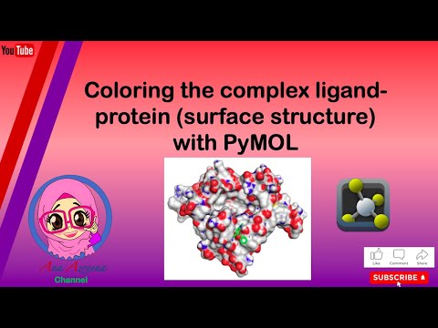 Coloring The Complex Ligand Protein Surface Structurewith Pymol Youtube