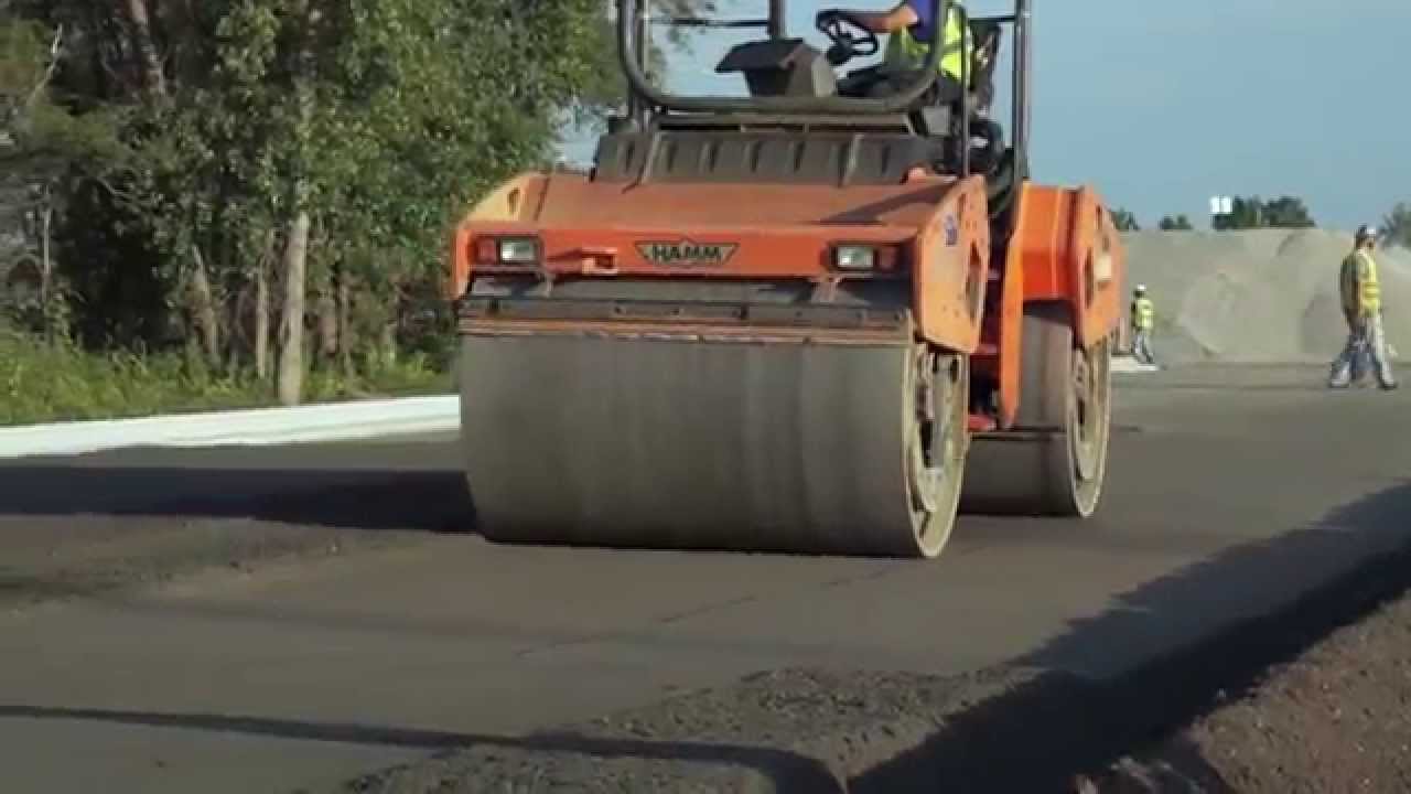 Rcc Roller Compacted Concrete Paving Youtube