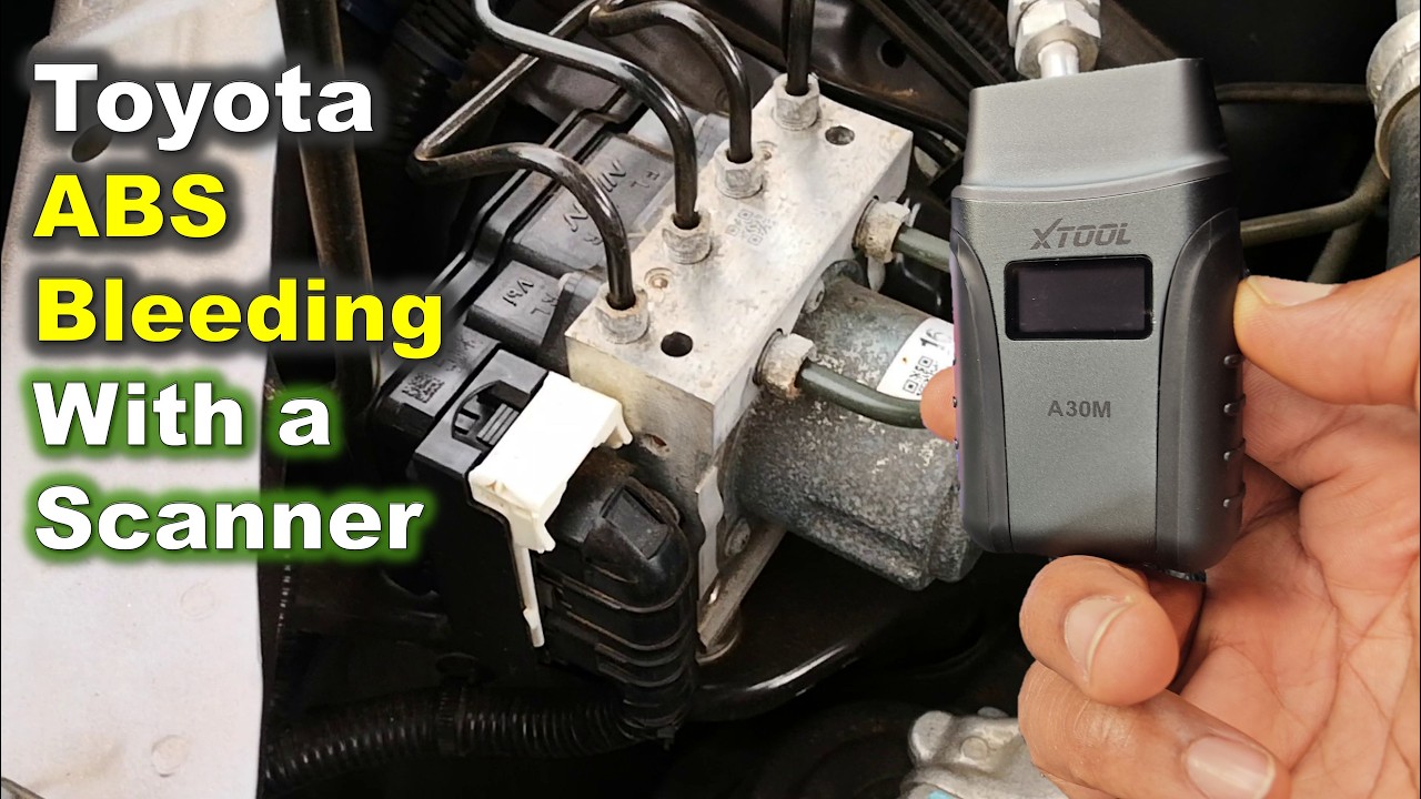 How To Remove Air From Abs System With A Scanner Toyota Abs Module