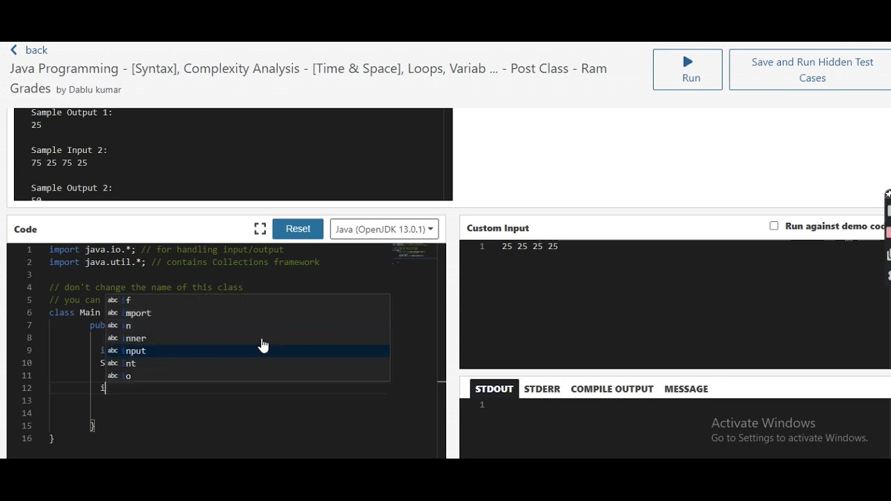 How To Calculate Percentage In Java Youtube