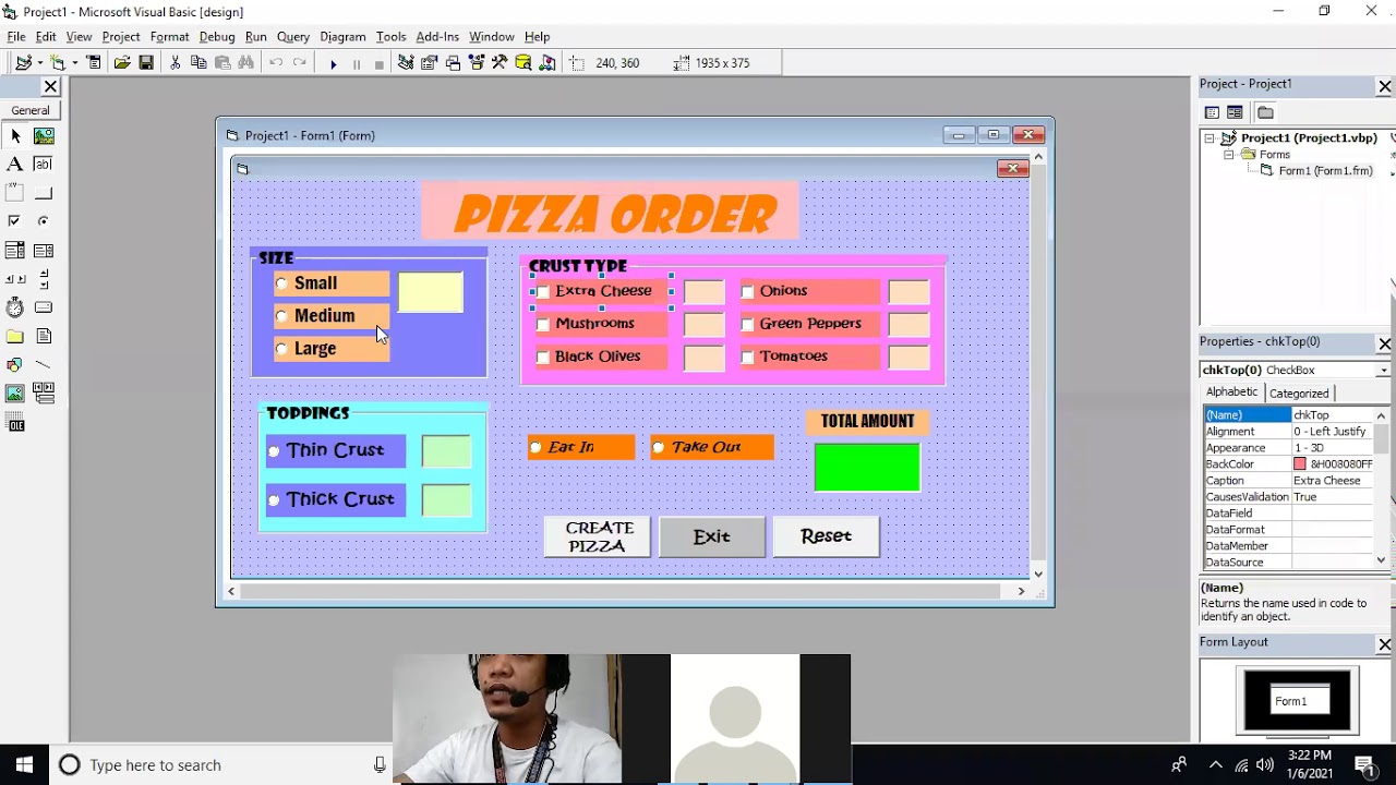 Visual Basic Ordering System Tagalog Tutorial Youtube