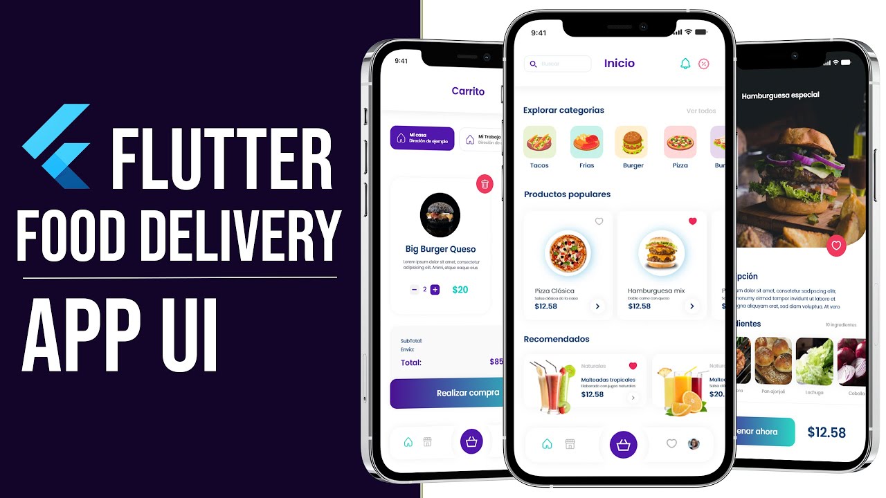 Food Delivery Flutter Ui Speed Code Youtube