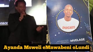 Usizi Bab Ayanda Msweli Ekhuluma Embcwabeni Womfana Owashiswa Emaponya ...