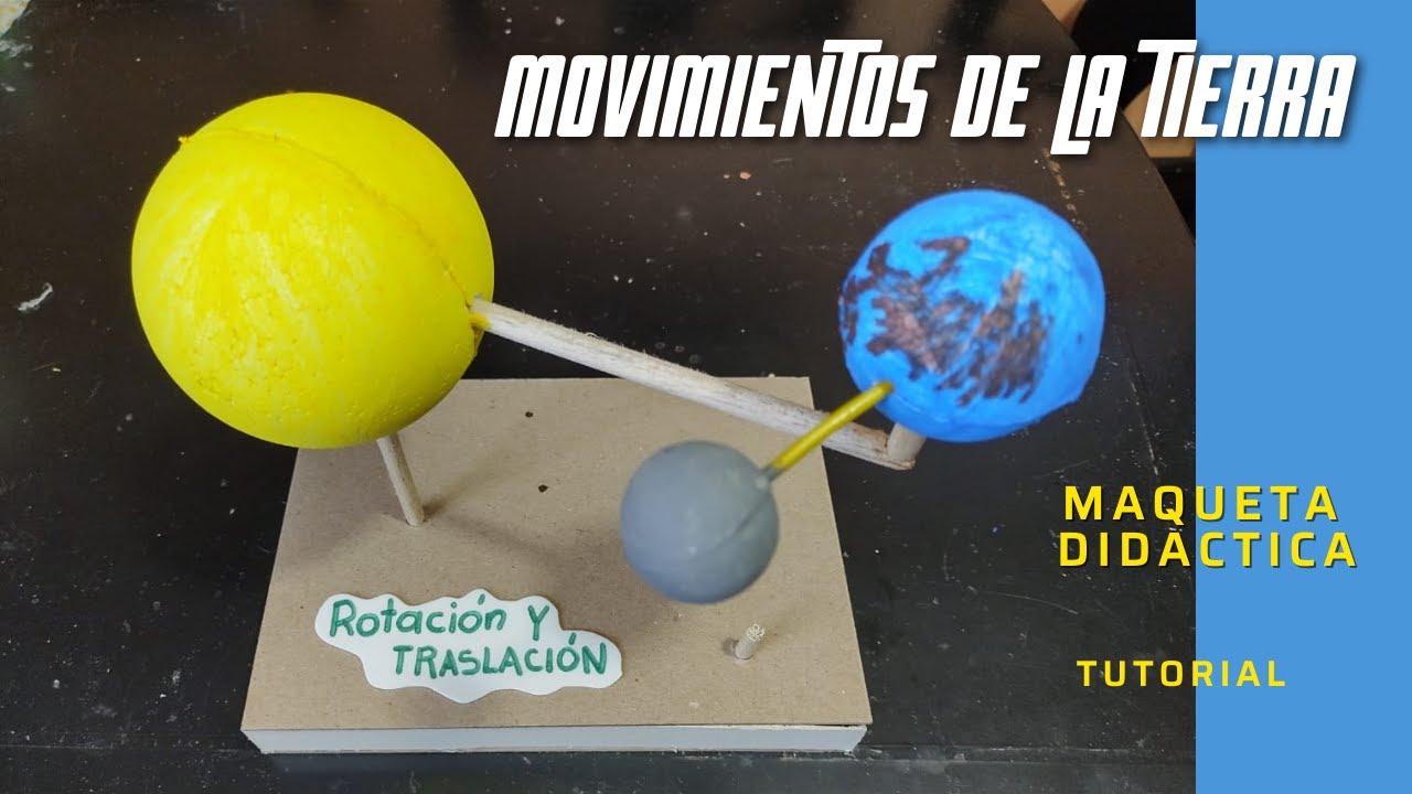 Maqueta Movimientos De La Tierra Rotaciгіn Y Traslaciгіn Se Mueve Sola рџ їрџ ї