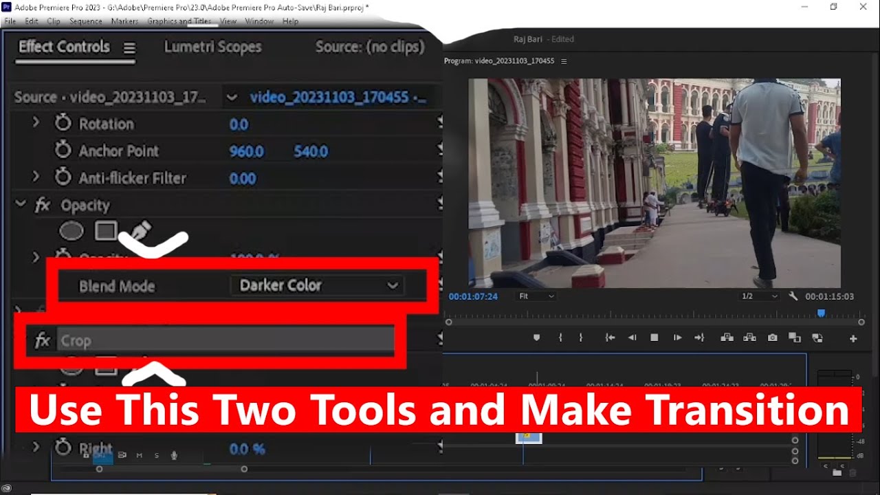 Transition Making On Premiere Pro Youtube