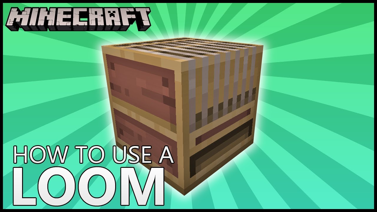 How To Use A Loom In Minecraft Youtube