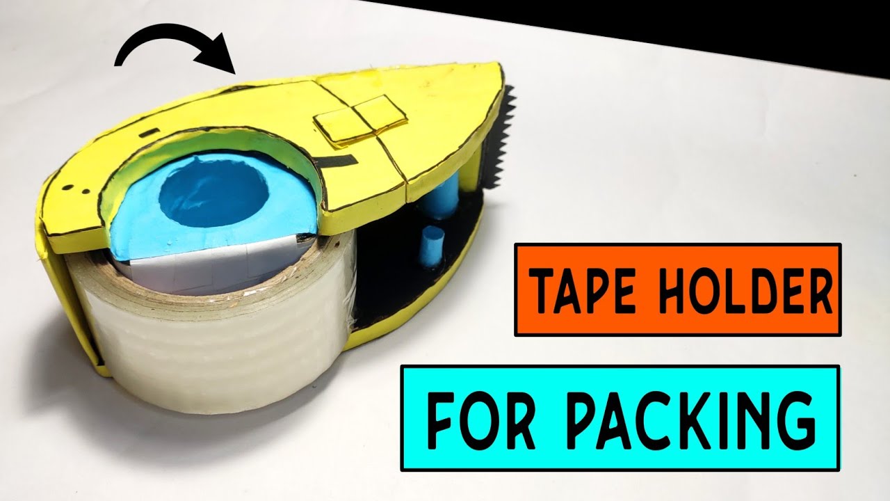 How To Make Packing Tape Dispenser From Cardboard Packaging Tape