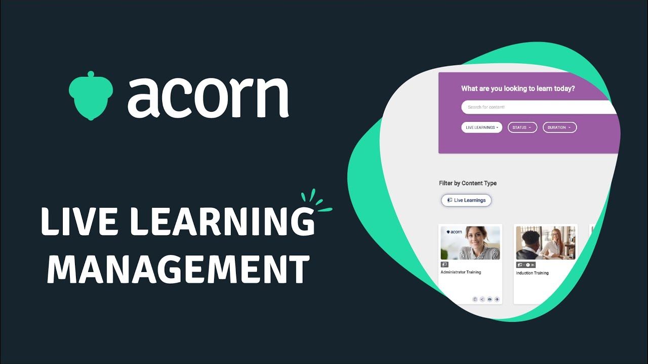 Acorn Performance Lms Plms Live Learning Management Youtube