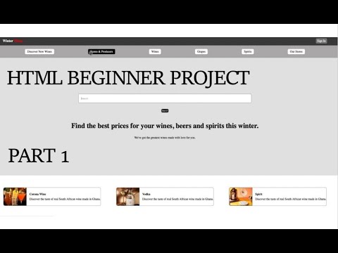 Html Css Beginner Project Part 1 Youtube
