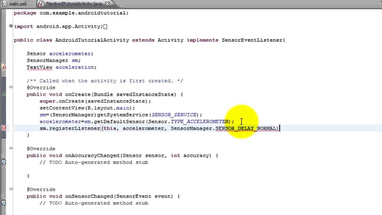 Android Accelerometer Sensor Example Code At Sarah Sepe Blog