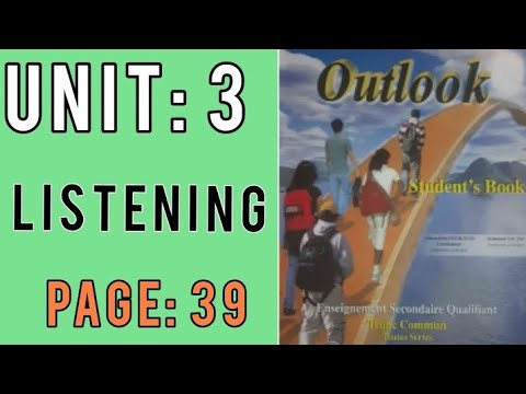 Outlook Unit 3 Listening Page 39 Englishell1 Youtube